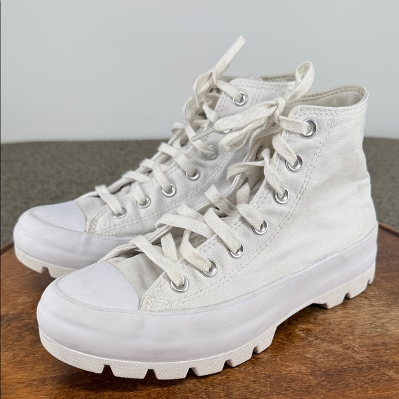 Converse All Stars | Shoes | Converse Shoes Wm 8 White Hightop Platform ...